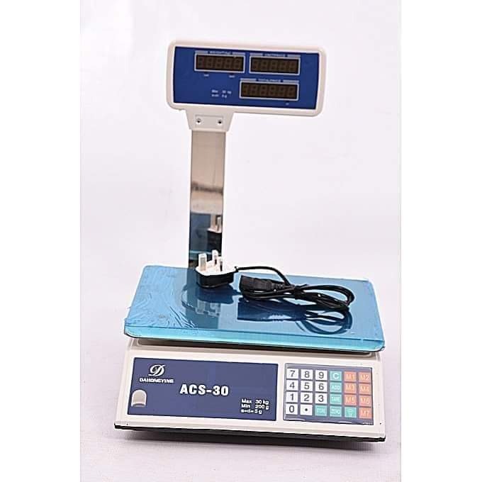 Generic ACS 30KG DIGITAL WEIGHING SCALE – Max Suppliers